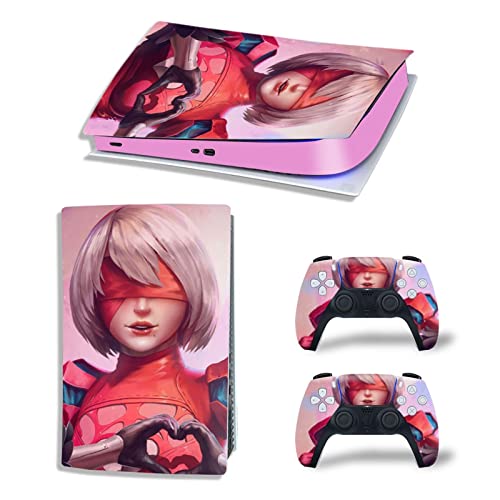 FXCON Anime for PS5 Digital Edition Skin for Console and Controllers Vinyl Sticker Durable, Scratch Resistant, Compatible with for P-S5 23917 Bubble Free