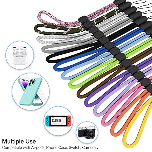 Oakxco Lanyard Compatible with Airpods Pro 2 Loop Adjustable Hand Wrist Nylon Strap, Lanyard for Cell Phone/Camera/Switch/iPods Pro 2nd/Airpods 1/2nd/3rd/Pro Case, Black