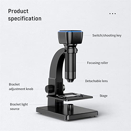 LXXSH 2000x WiFi Dual Lens Electronics Digital Microscope USB Phone PC Video Microscope for Microbial Observation