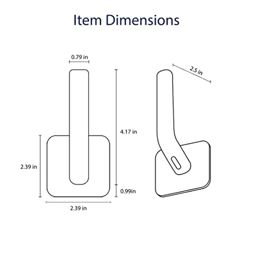 Long Plastic Sticky Wall Hook Heavy Duty, Kitchen Living Room Wardrobe Towel Coat Clothes, Band Organizer Holder Strong Stickiness Waterproof Colorful Hooks (Orange, 4 Count (Pack of 1))