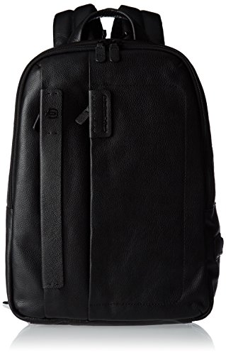 PIQUADRO Unisex Adult Backpack, Black, 11x40x31 cm (W x H x L)