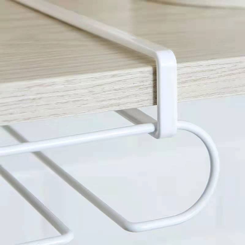 DHDM Goblet Inverted Storage Rack Wine Glass Rack Hanging Iron Rack Champagne Glass Under Cabinet