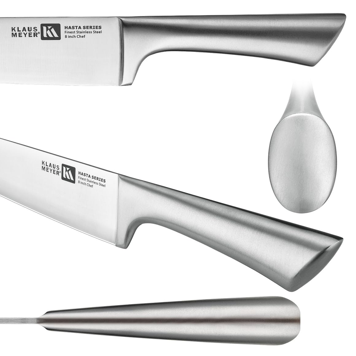 Klaus Meyer Hasta Premium High Carbon Steel 7 inch Santoku Japanese Chef Kitchen Knife