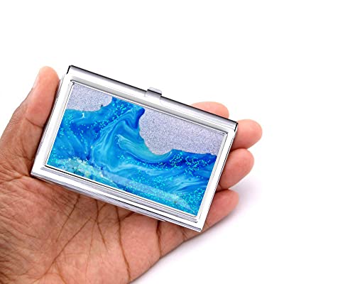 custom business card holder work friend gift, stainless steel credit card case, travel business card case (STYLE E)