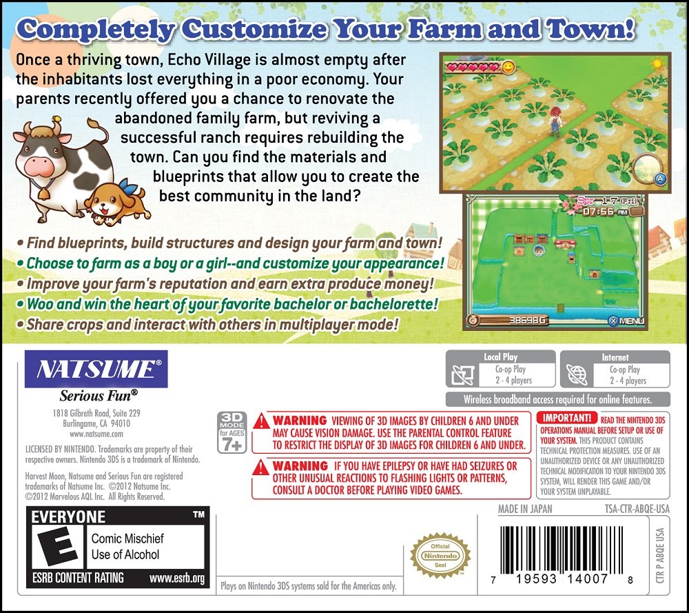 Harvest Moon® A New Beginning plus BONUS 12" New Corgi Shiba Inu Plushie