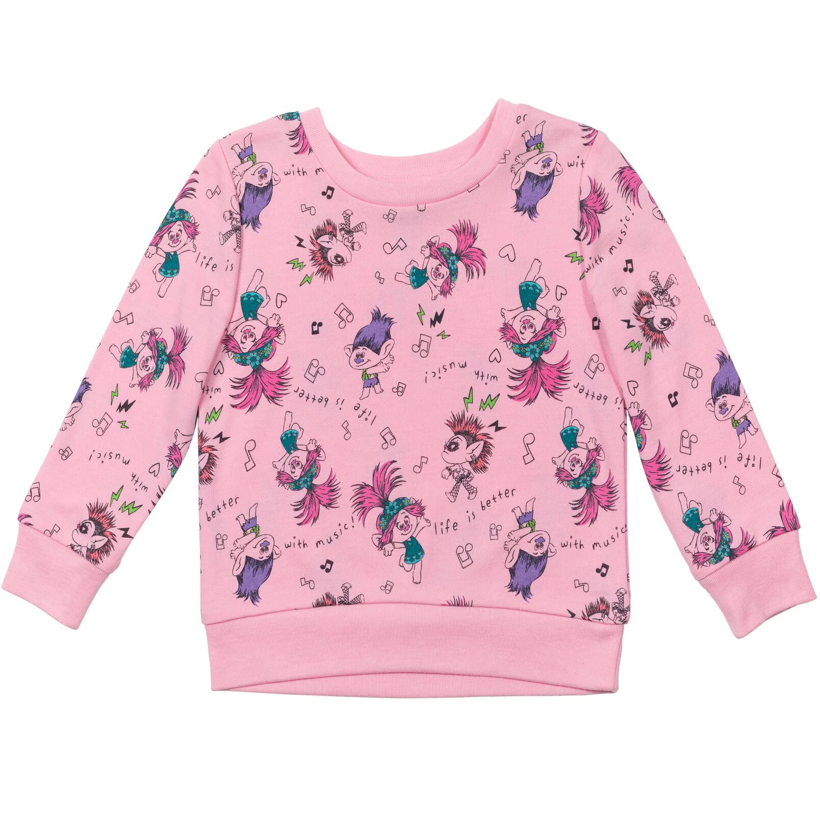DreamWorks Trolls Poppy Toddler Girls Sweatshirt Pink 3T