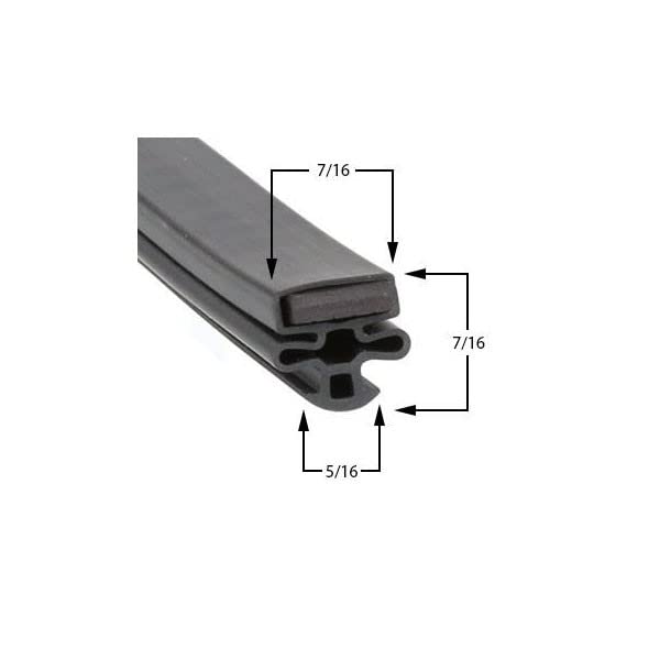 Passeal β 7x28-1-2 Door Gasket Size - 24 1/4 x 59 3/4 - Kelvinator Door Seal for Cooler or Freezer β Compatible with Kelvinator 7x28-1-2 Refrigeration Gasket