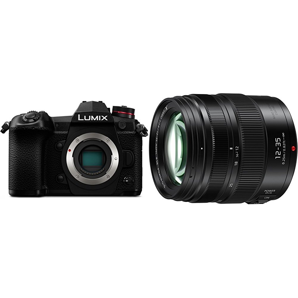 PANASONIC LUMIX G9 Mirrorless Camera Body, 20.3 Megapixels plus 80 Megapixel High-Resolution Mode with 12-35MM Lumix G X Vario Lens