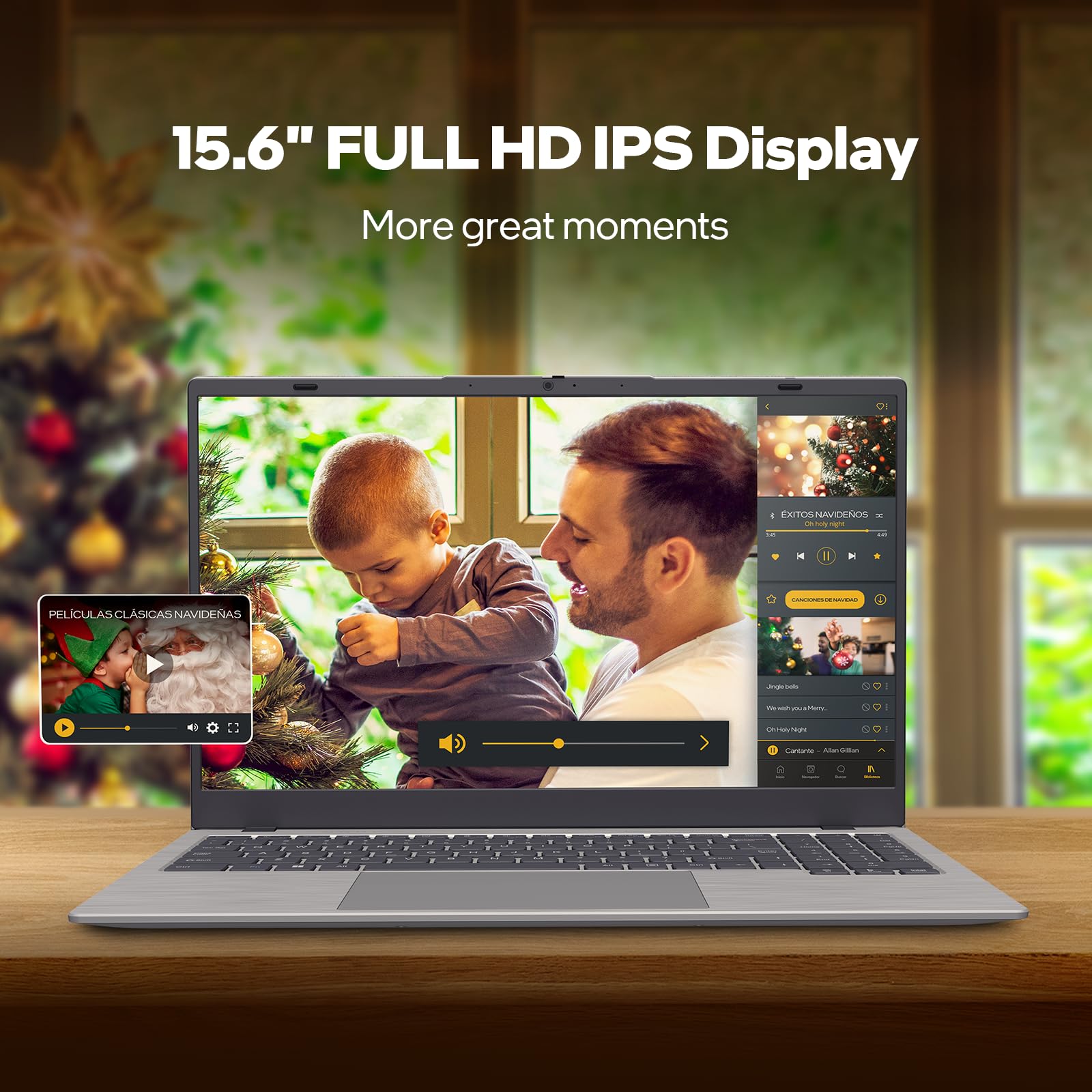 WIPEMIK 2023 Newest Laptop Computer, 15.6" 12GB LPDDR5 RAM 512GB NVMe SSD Laptop, Intel Core N95 Processor up to 3.4GHz, FHD IPS Screen, Windows 11 Laptop, 2.4G/5G WiFi, BT 5.0, RJ45, USB-C, Webcam