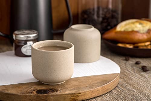 SYJAN HOME Ceramic teacups set of 4,No Handle Chinese KungFu Tea cups,3.5oz Teacups Japanese Teacup Set,Ceramic Tea Cup,4Pcs