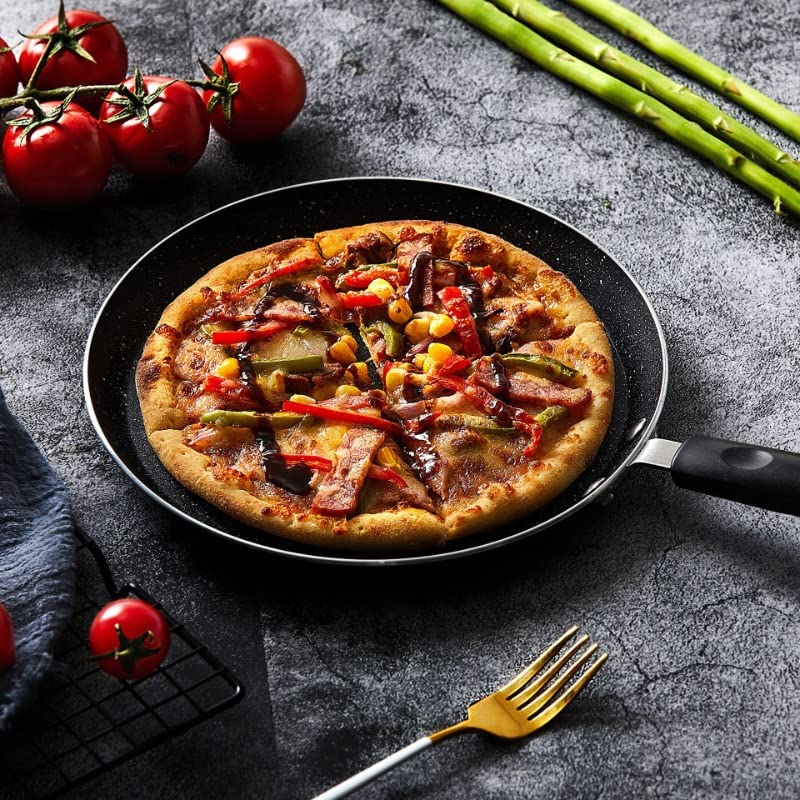 DHTDVD Pan Aluminum Thickened Nonstick Pan Kitchenware Household Goods Pancake Pan Frying Pan (Color : E, Size : Caliber 26 cm)