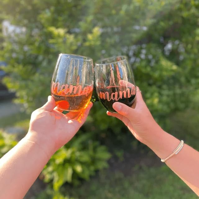 Custom Stemless Wine Glass