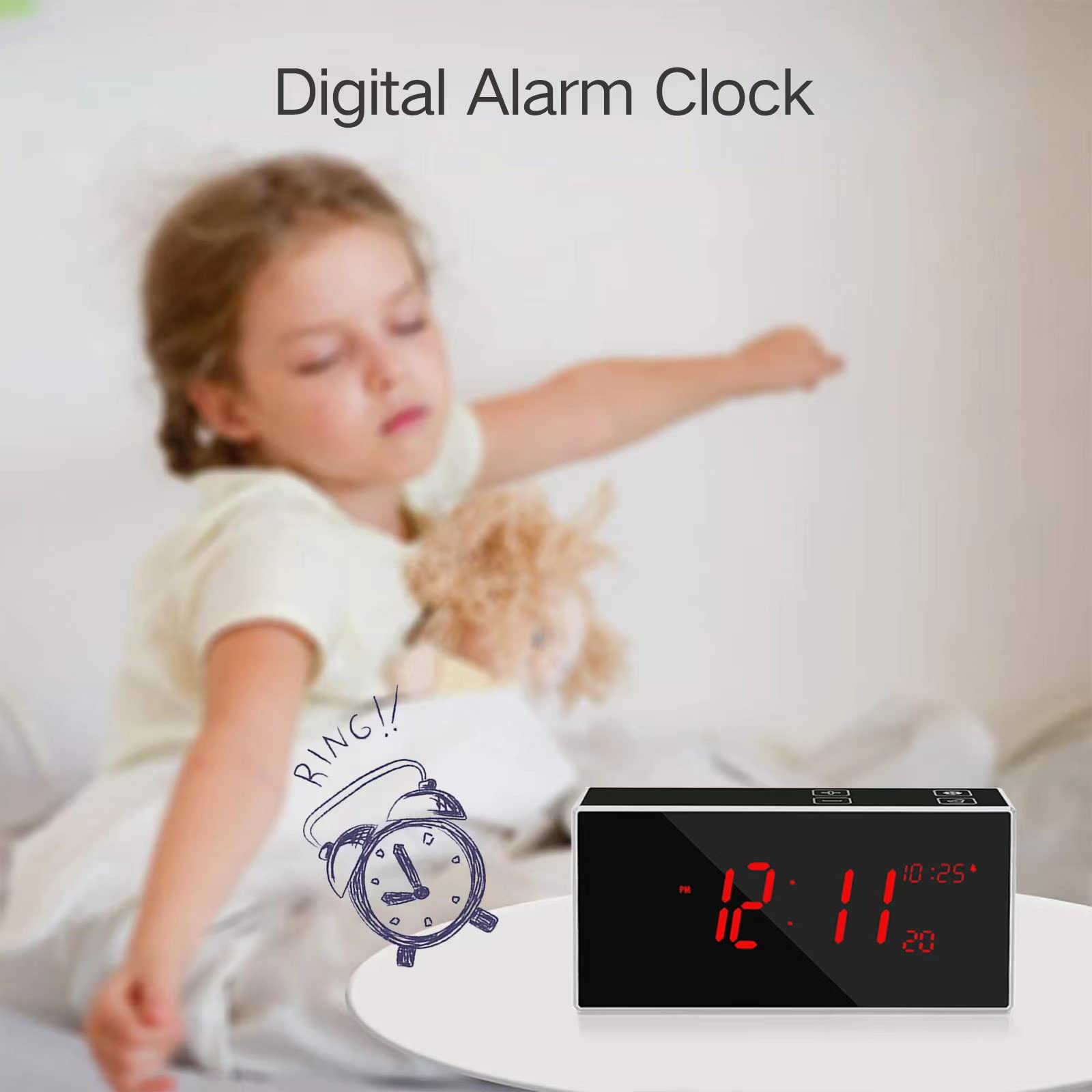Hidden Spy Camera Alarm Clock Wireless with Stronger Night Vision,Motion Activated,Nanny Spy Cam with 160°Viewing Angle,Aipmoz Security Secret Camera for Home Office Store(2.4/5Ghz)