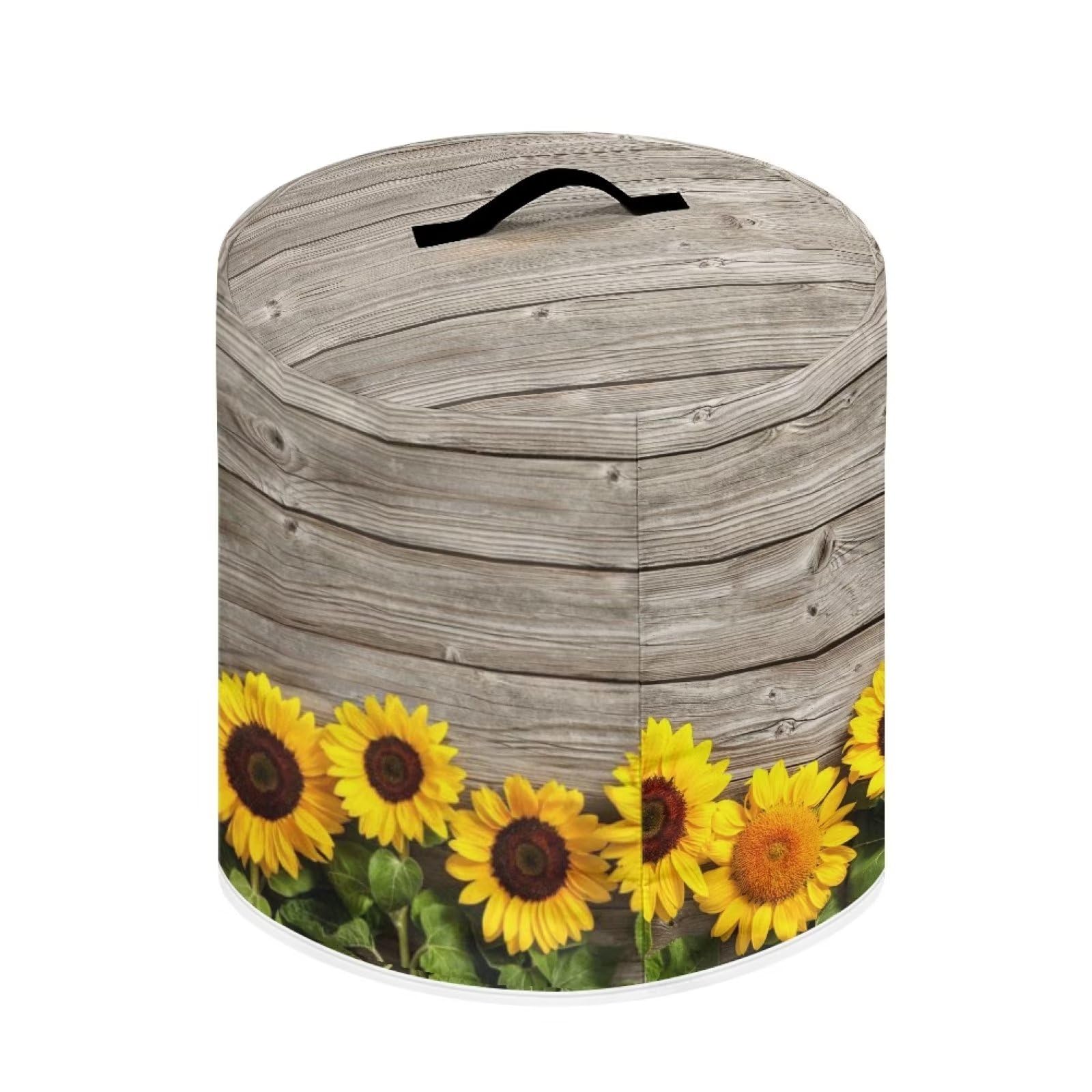 Doojoayie Sunflower Rice Cooker Cover, Small Appliances Organizer Protection Include with Electric Pressure Cooker, Crock Pot Cover