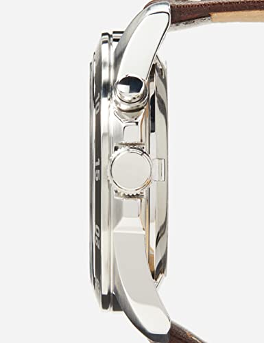 SEIKO Mens Analogue Kinetic Watch with Leather Strap SKA791P1