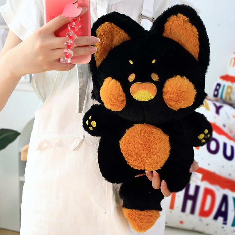 Gaoxyima Plush Pillow: Soft, Cuddly Stuffed Animal Body Pillow for Kids & Girlfriend - Cute Black Doll