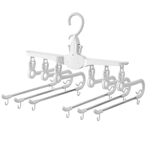 IULJH Multi-Layer Hanger Hanging Pants Storage Artifact Multi-Functional Pants Rack Folding Magic Pants Clip