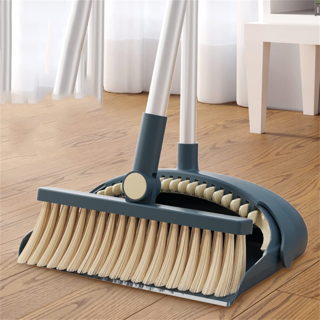 LYSLDH Broom and Dustpan Set Broom Household Broom and Dustpan Combination Sweeping and Cleaning Set ( Color : D , Size