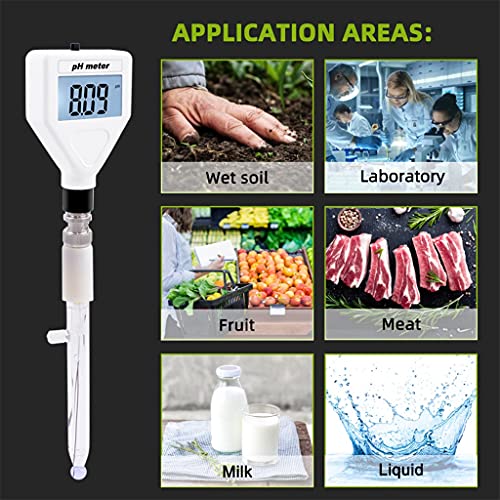 GHGHF PH Meter Digital Acidity Meter PH Tester Soil Meter Tester for Plants Flowers Vegetable Acidity PH Measurement