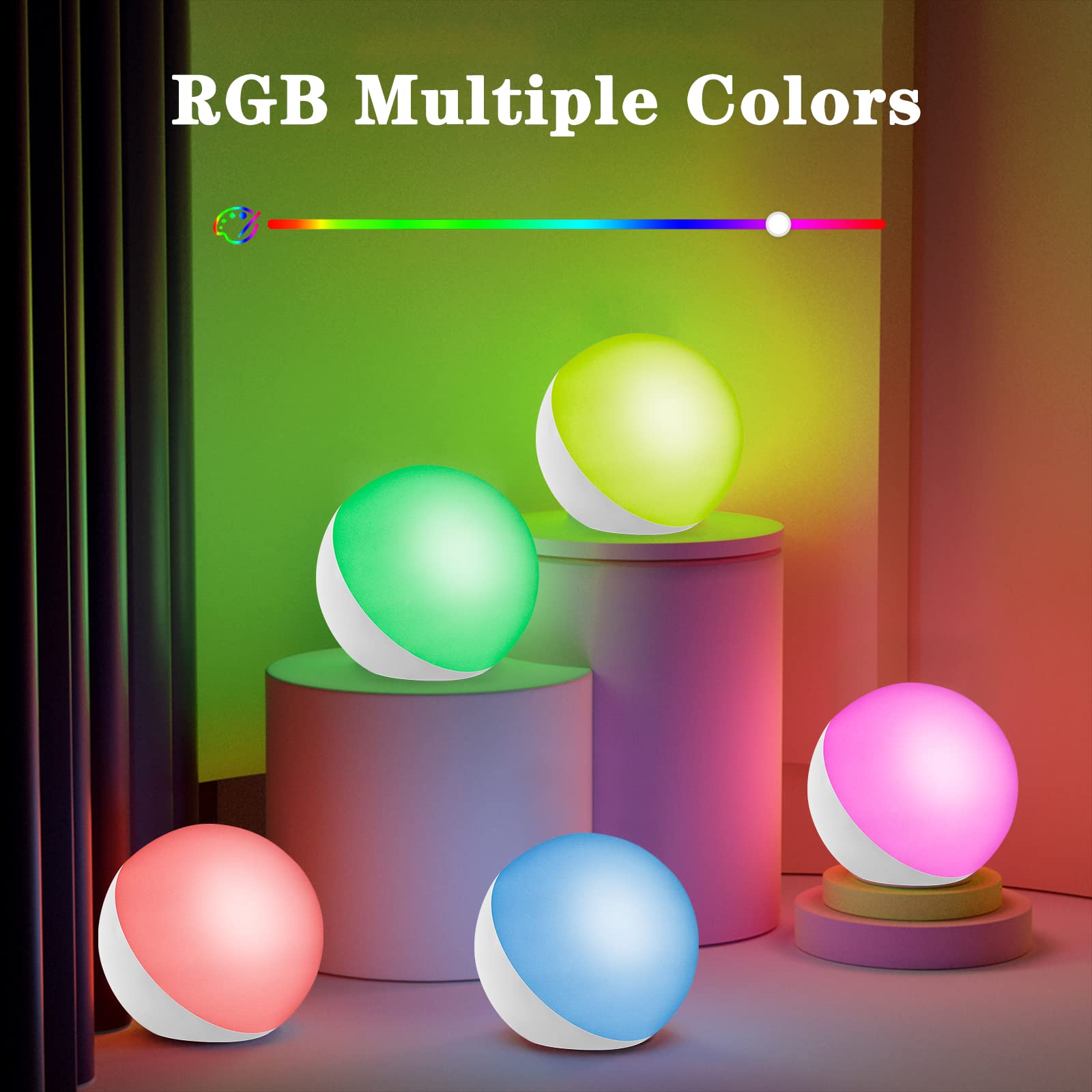 InPoTo Night Light, Touch Sensor Bedside Lamps, Dimmable Warm White Light & Color Changing RGB for Bedrooms,Baby Kids Room,Gift Packing