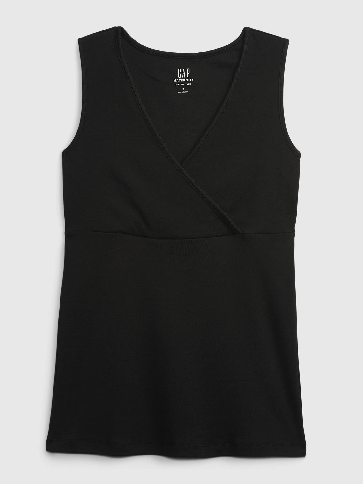 GAP Womens Maternity Organic Cotton Nursing Tank True Black M