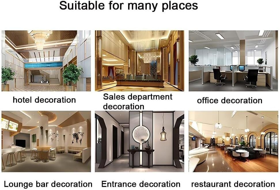 LXXW Countertop Screen Partition, Striped Glass Decorative Dividers with LED Light for Dining Areas, Bars Restaurant Table Top Separator(Black,120x25cm)
