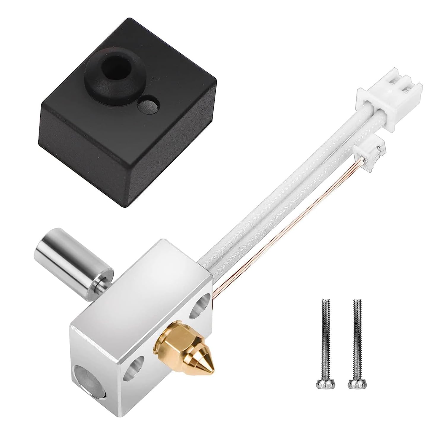 Creality Official Sprite Extruder Heater Block Upgrade Hotend - 260℃ High Temp Heat Block, Titanium Heatbreak Plated Brass Nozzle, for Ender3 S1 / Ender 3 S1 Plus Sprite Direct Drive Extruder