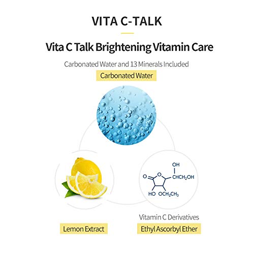 ETUDE Vita C Talk Peeling Pads (60pc) | Dual-Sided Daily Moisturizing Pads with Lemon Extract and Vitamin-C | Korean Skin Care