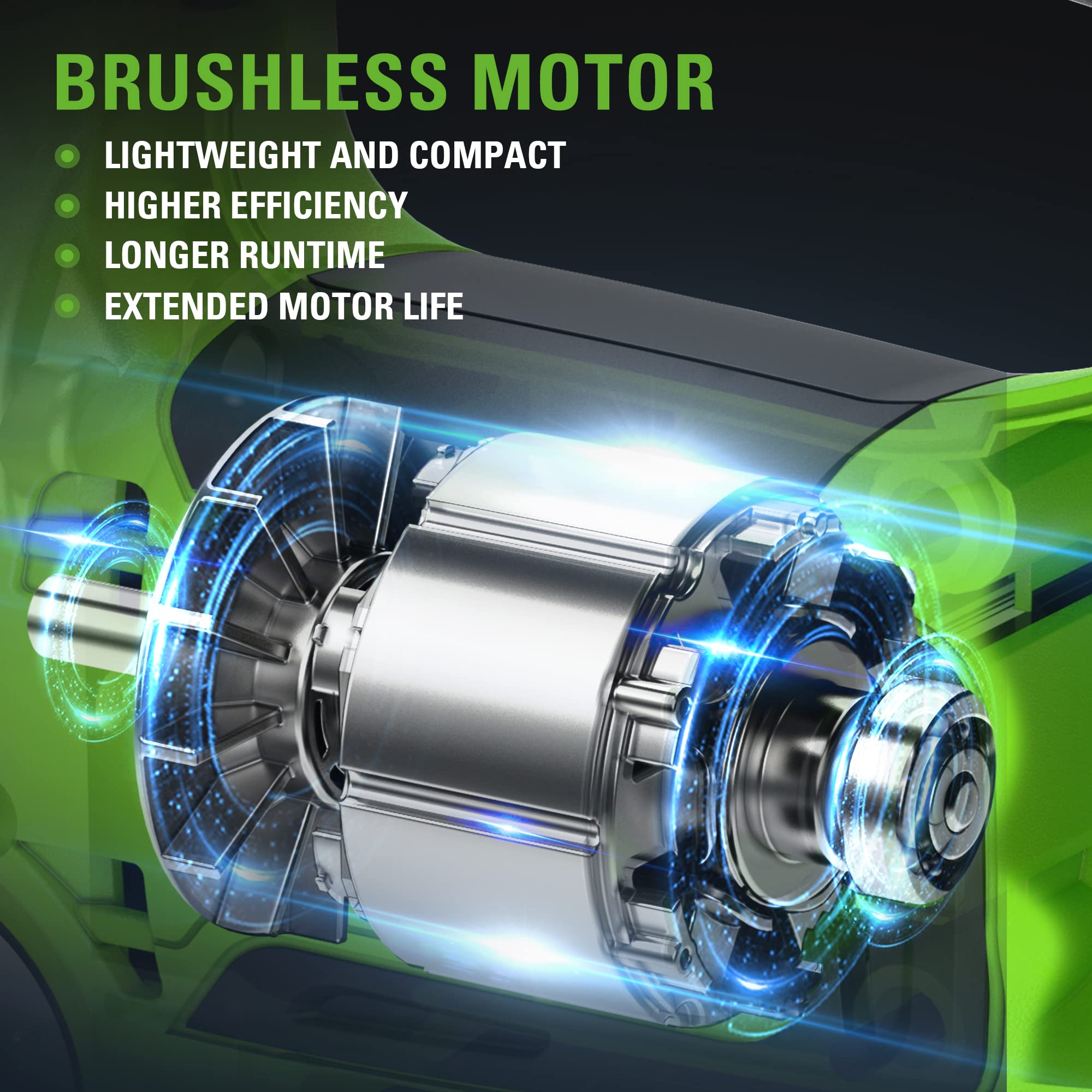 Greenworks 24V Brushless Jig Saw,1*2AH Battery+2A adaptor, 6PCS Blades (4 x Saw blade for woodworking. 2 x Saw blade for metal)