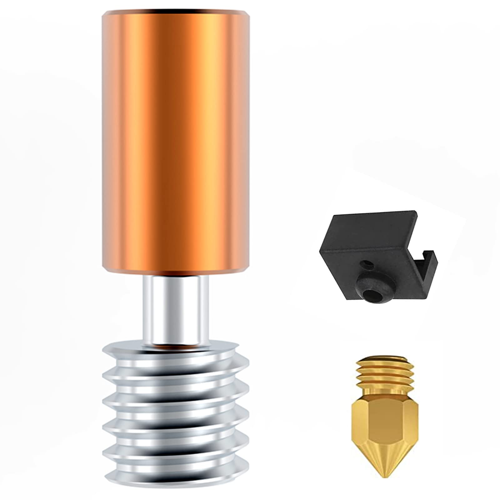 Creality Official Sprite Extruder Pro Upgrade Throat Tube, Copper+ Titanium Alloy 400℃ Bimetal Heatbreak for Creality Ender 3 S1,Ender 3 S1 Pro, 3D Printer with Sprite Extruder Installed