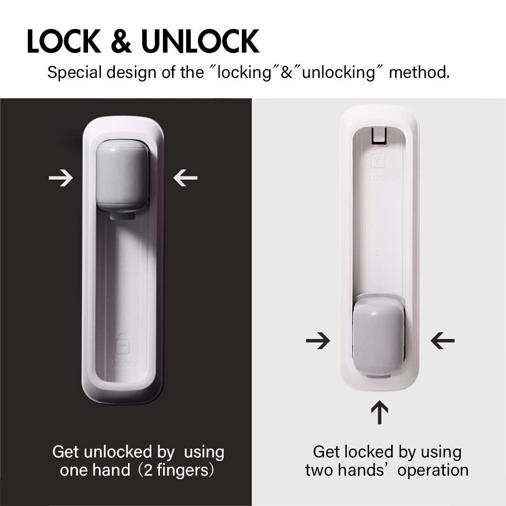 EUDEMON 4 Door Knob Cover & 2 Pack Door Lever Lock Bundle