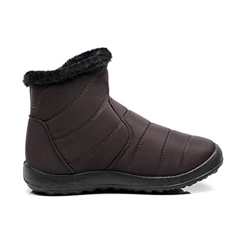 FASDNENDYS Botas Boots Ankle Shoes Warm Women's Short Winter Snow Nylon Cotton Slip in Winter Boots for Women