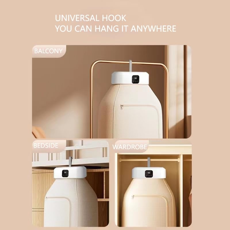 Portable Clothes Dryer,Mini Clothing Care Machine With Remote Control,Quick And Easy-To-Use Small Dryer,Suitable For Small Spaces, Apartments, RVs, And Dormitories,Carrying Clothes Drying Bags