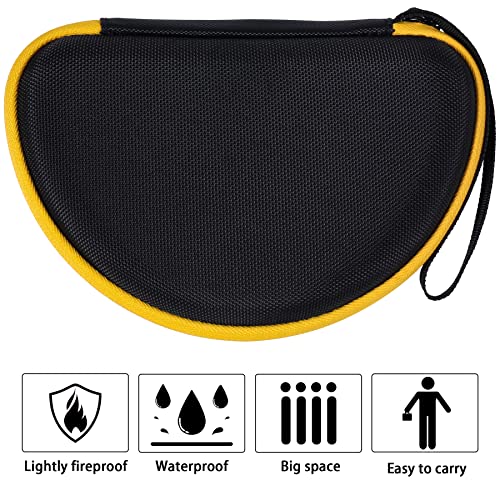 khanka Hard Case replacement for DEWALT DPG82-11/DPG82-21 Concealer Clear Anti-Fog Dual Mold Safety (yellow)