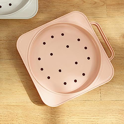 KLKCMS Flower Caddy Rolling Plant Stand with Wheels Strong Multipurpose Universal Casters Tray, Indoor Outdoor Plant Stand Movable Tray for Home, Pink S