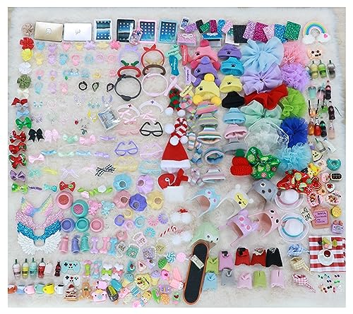LPS Accessories Lot (Random 25 PC) LPS Clothes Bow Skirt Collar Food and Drink Laptop Necklace Phone Fit LPS Figures LPS Cat Collie Cocker Spaniel Great Dane Dachshund Toy Pets