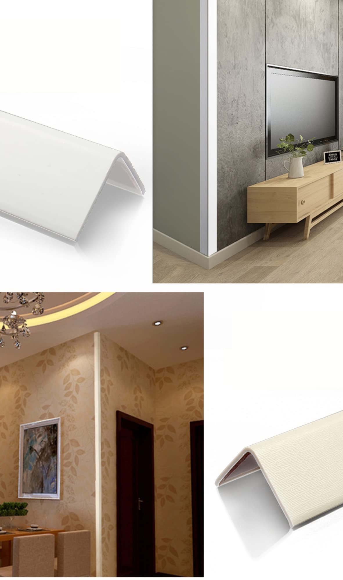 Flexible Furniture Edge Trim,Self Adhesive Wall Corner Edge Banding, PVC Edge Protector, Safety Edge & Corner Guards for Restoration Table, Wall,Cabinets, Chairs, Shelves,0.98" Wide ( Color : Walnut c