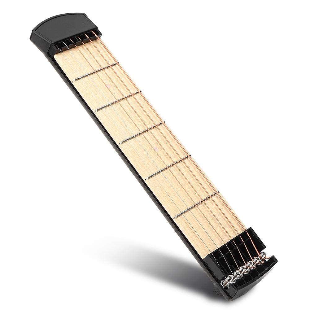 Diydeg Lightweight Convenient Portable Guitar, 6 Fret Guitar, for Professional Guitarist for Guitar Beginners
