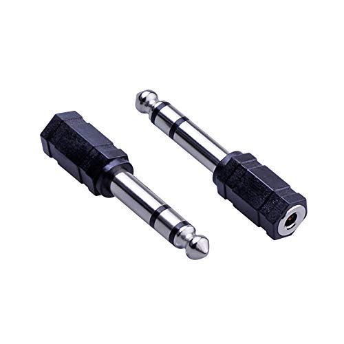 U-K Headphone Adapter to 3.5mm 1/4 inch Jack Male Stereo Audio Jack Adapter Nice and Deft