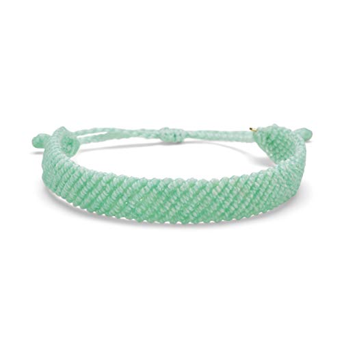 Pura Vida Flat Woven Braided Bracelet - Waterproof, Adjustable - Winterfresh