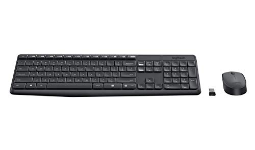 Logitech MK235 Wireless Keyboard and Mouse (Renewed)