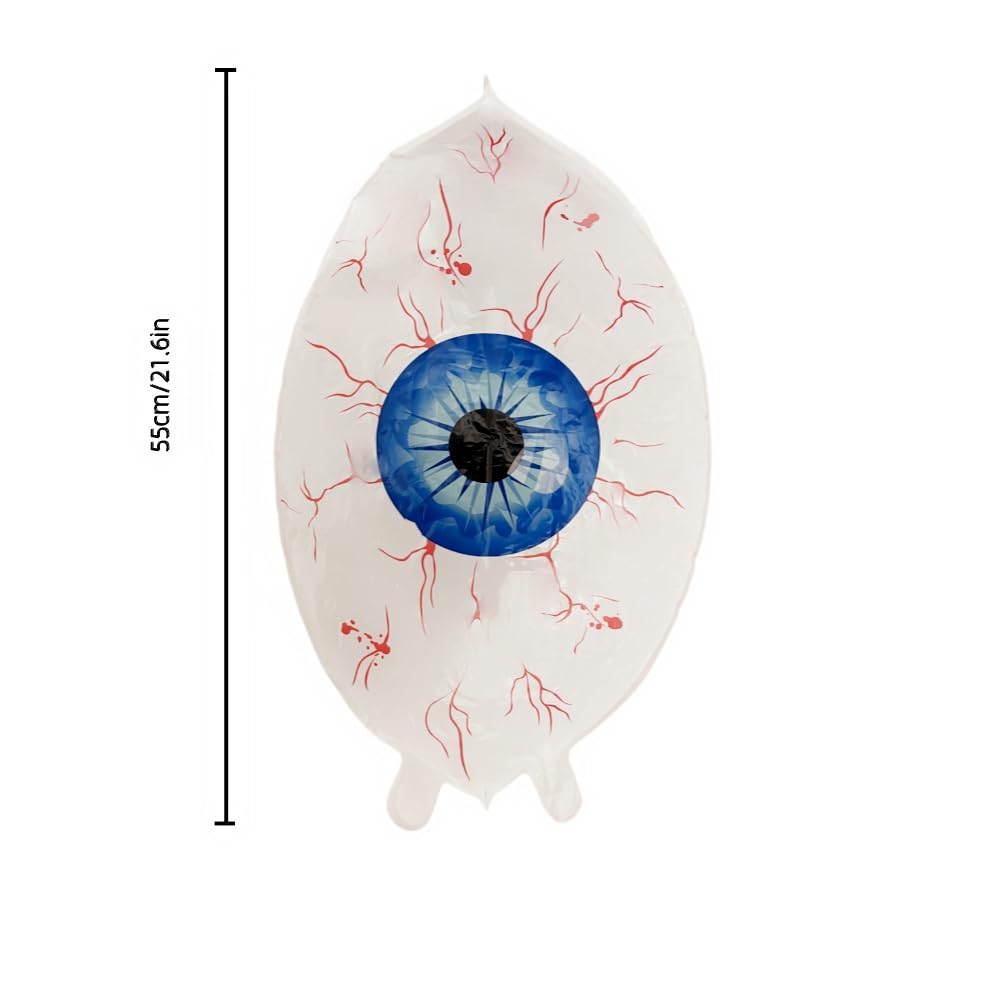 Giant Inflatable 4D Eye Balls, Halloween Decorations, Scary Tree Ornaments, 2 Pack, Blue