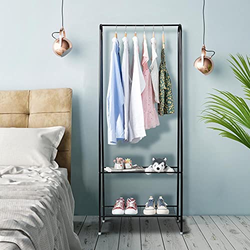 MAXCBD High Portable Metal Clothes Closet Organizers Hanger Steel Garment Rail Rack