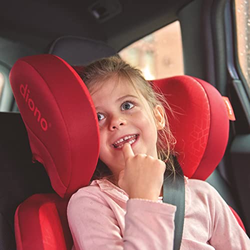 Diono Everett NXT High Back Booster Car Seat with Rigid Latch, Lightweight Slim Fit Design, 8 Years 1 Booster Seat, Blue