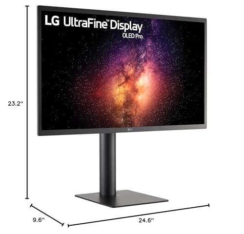 LG Ultrafine™ OLED Monitor (27EQ850) – 27 inch 4K UHD (3840 x 2160) OLED Pro Display with Adobe RGB 99%, DCI-P3 99%, 1M:1 Contrast Ratio, Hardware Calibration, Multi-Interface, USB Type-C™ (PD 90W)