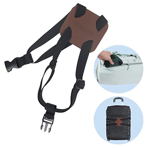 Luggage Straps, Bag Bungee for Luggage, Luggage Straps Suitcase Adjustable Belt β an Adjustable and Portable Travel Suitcase Accessory-Buckle Version(Brown)