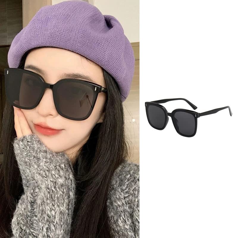FXXWJP Women's Cat Eye Sunglasses, Smart Glasses, Bluetooth Audio Sunglasses, Rectangular, Black, 55 mm (beige)