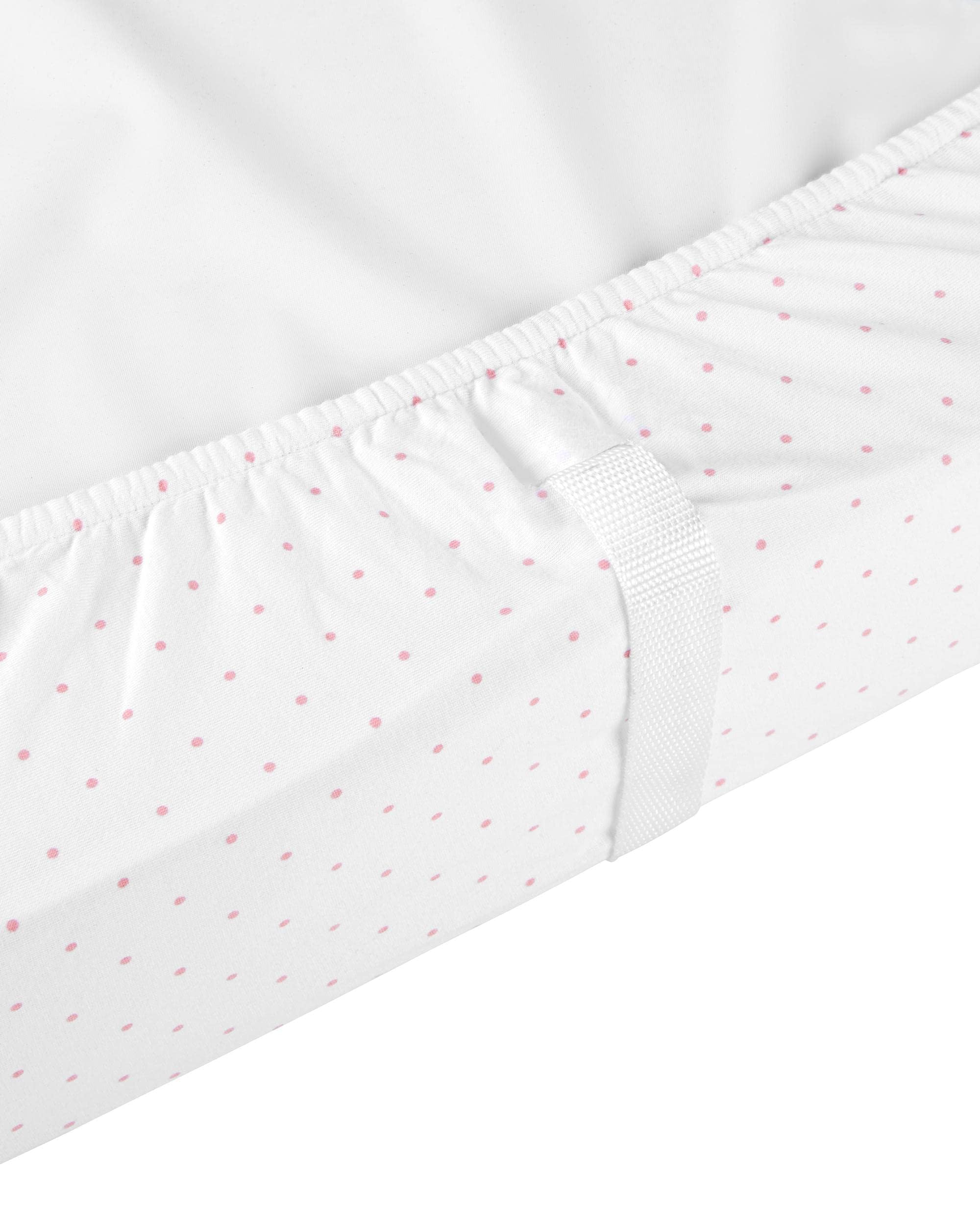 Simple Joys by Carter's Baby 2-Pack Cotton Changing Pad Covers, Floral/Dots, One Size