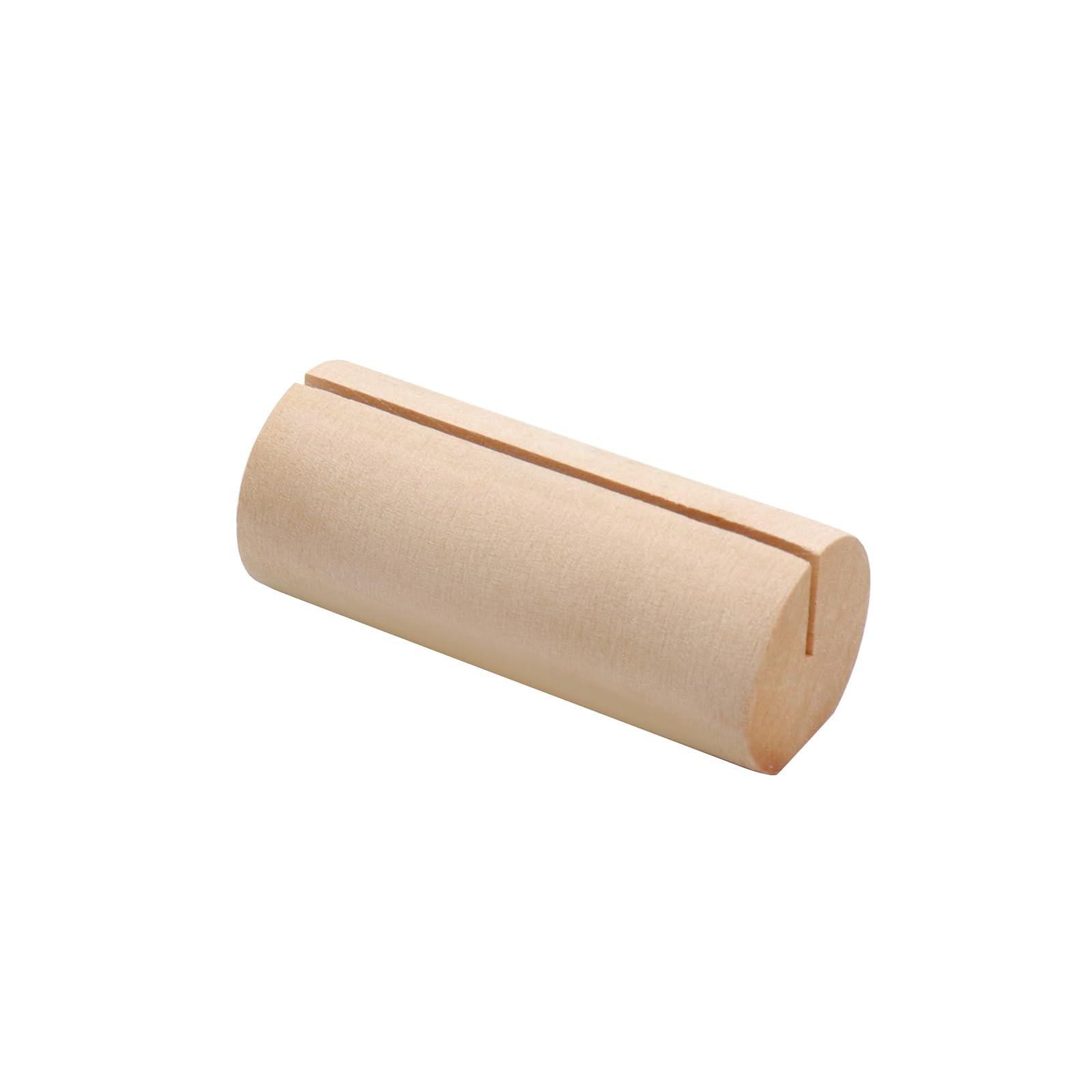 LC LICTOP 2.24" Wood Place Card Holders Cylinder Table Number Stands 12PCS (2.24"x0.94"x0.86")