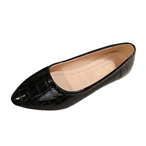 FASDNENDYS Fashion Women's Non Slip Slip On Mesh Stone Pattern Breathable Leisure Work Single Shoes Semi Casual Shoes for Men
